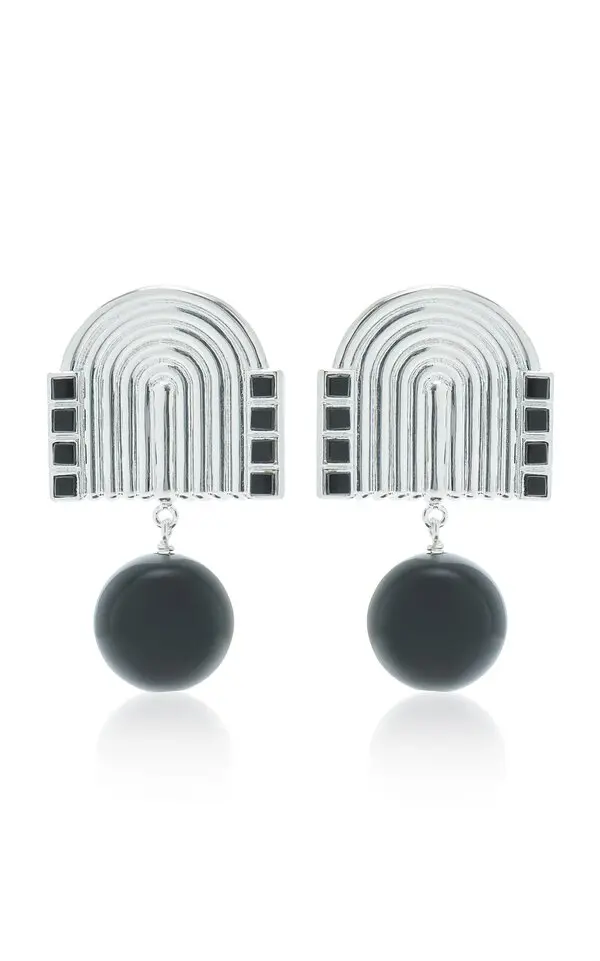 DEVE X Rùadh Exclusive Déco Earrings - Silver