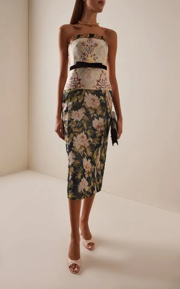 ONE/OF Column Satin Midi Dress
