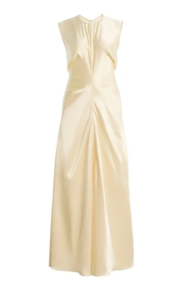 FFORME Lillian Satin Maxi Dress - Ivory