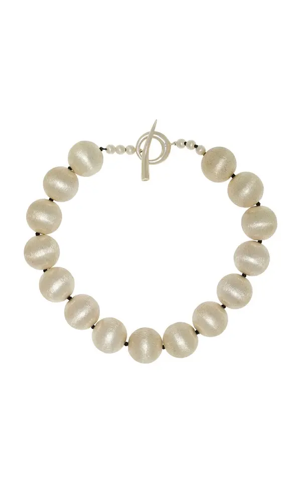 SOPHIE BUHAI Large Orb -plated Copper Collar Necklace - Silver