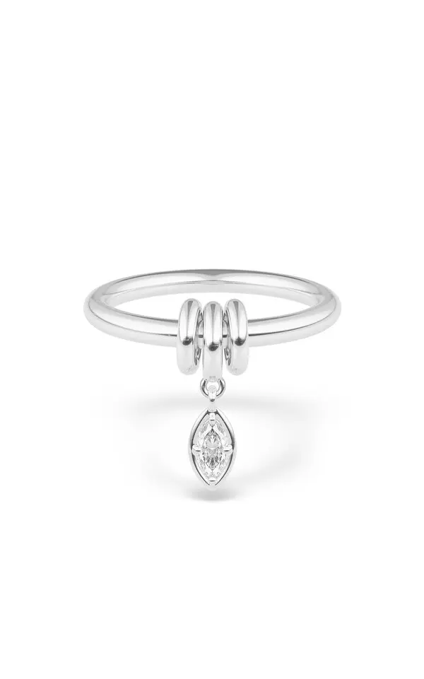 SPINELLI KILCOLLIN Pia Sterling Diamond Ring - Silver