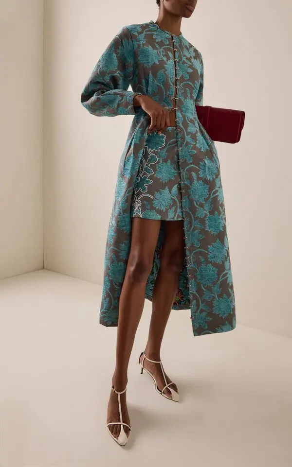 Chan Luu Exclusive Beaded Jacquard Mini Skirt