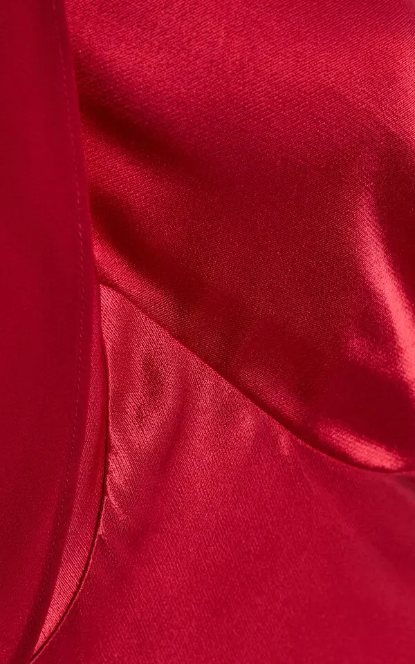 Arcina Ori Reverie Satin Maxi Halter Dress