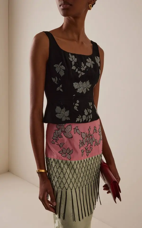 Chorus Exclusive Velloure Beaded Corset Top