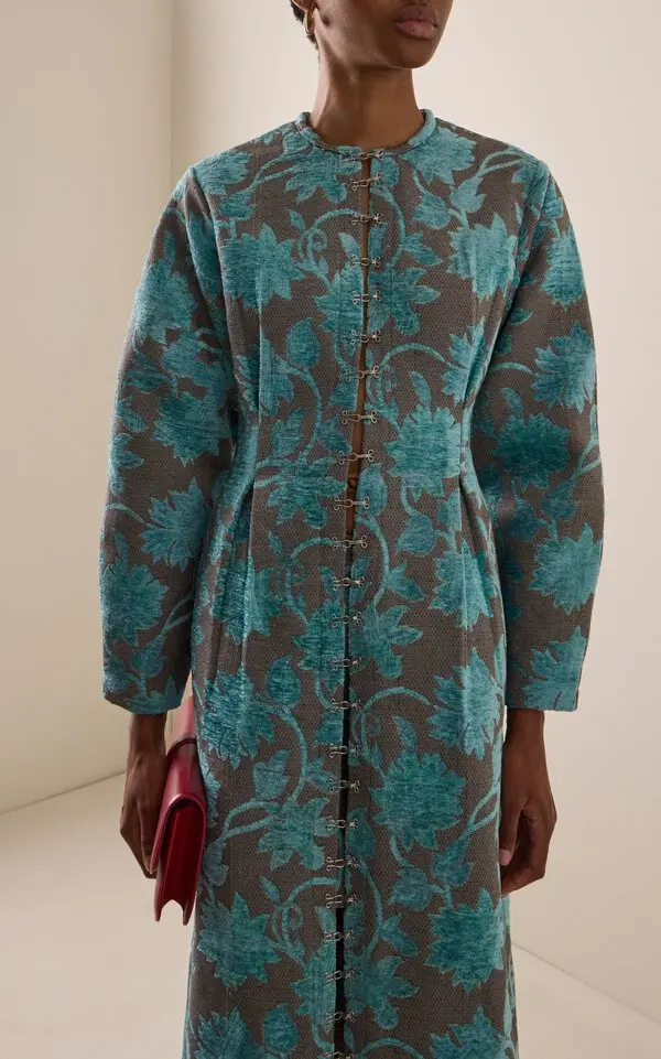 Chan Luu Exclusive Pinch Waist Jacquard Coat