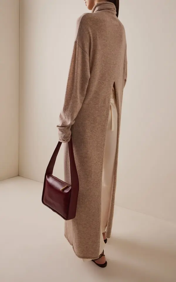 Chan Luu Double Slit Cashmere Tunic - Neutral