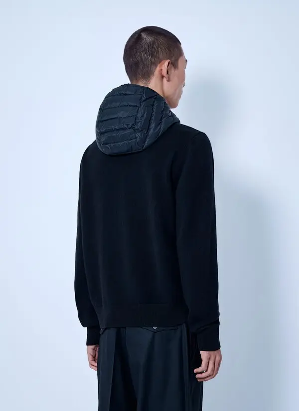 Moncler Padded Cashmere Blend Cardigan
