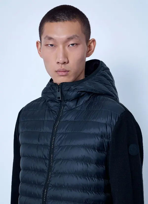 Moncler Padded Cashmere Blend Cardigan