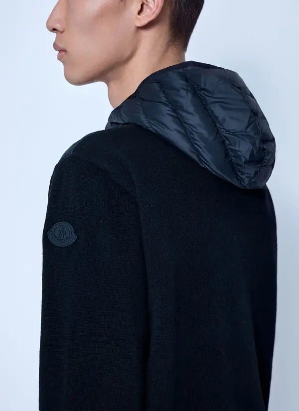 Moncler Padded Cashmere Blend Cardigan