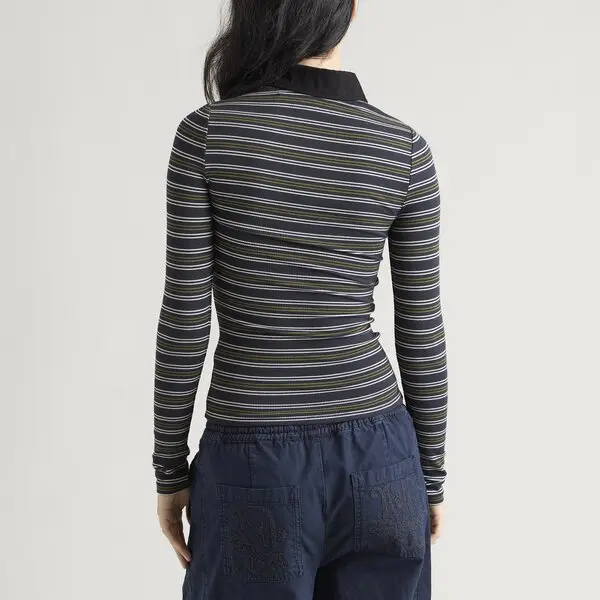 DAMSON MADDER Peyton Long Sleeve Polo