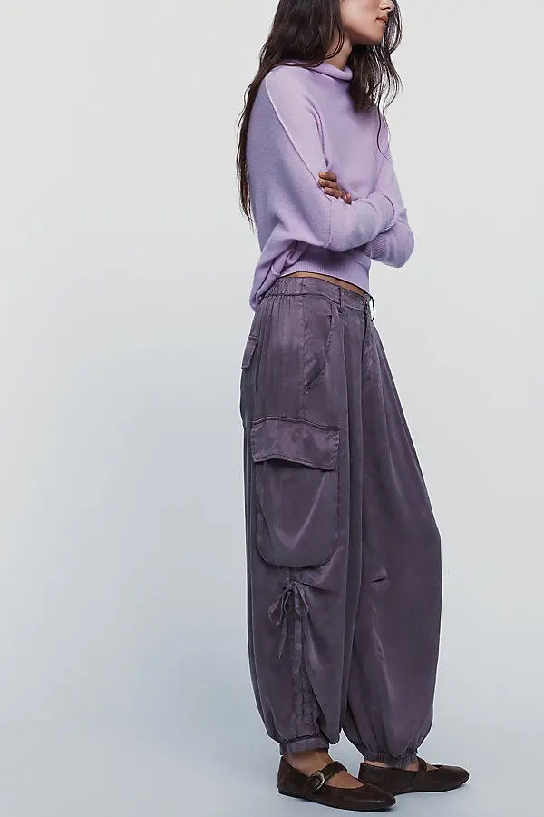 PILCRO Cleo Mid-rise Balloon Cargo Pants