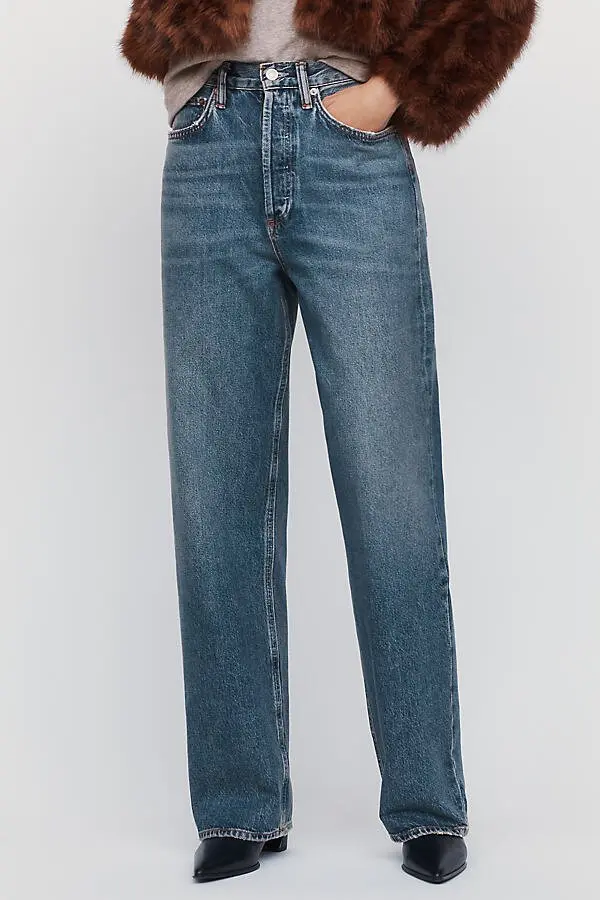 AGOLDE Vtage Loose High Rise Straight Leg Jeans
