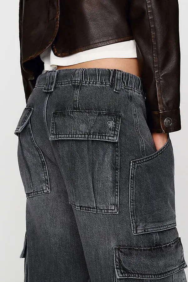 PILCRO Aleutian Peg High Rise Taper Utility Jeans
