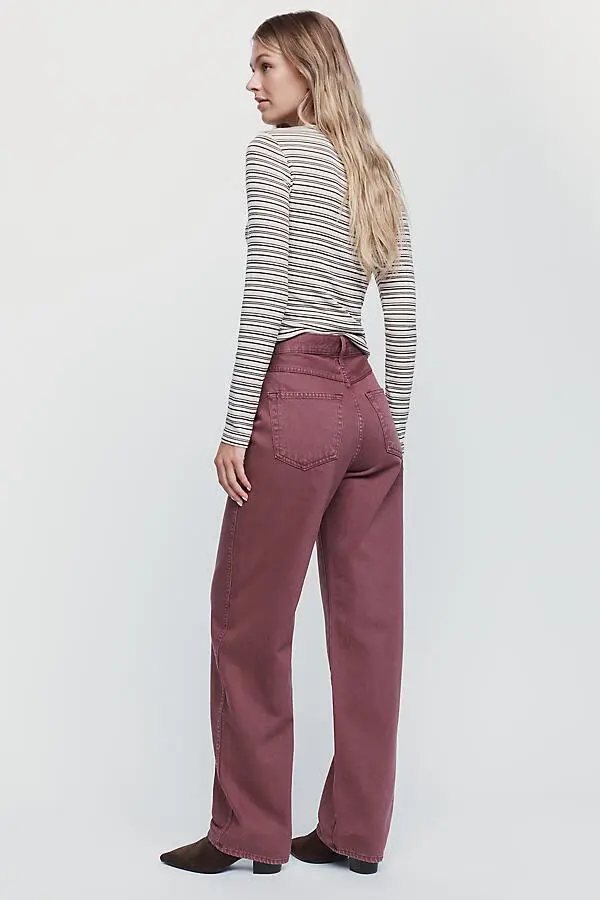 AMO Billie High Rise Straight Relaxed Jeans