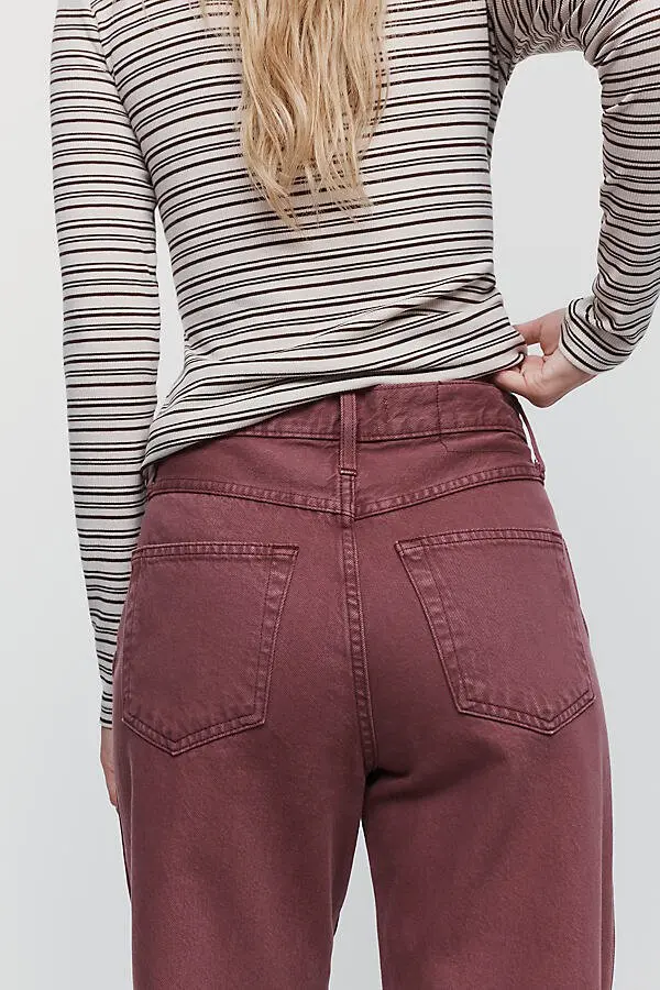 AMO Billie High Rise Straight Relaxed Jeans