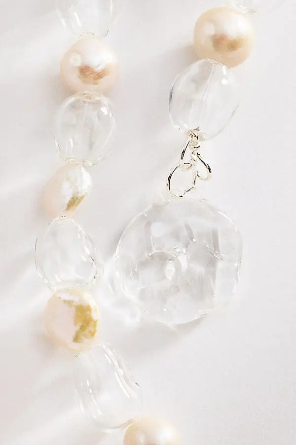 LEVENS JEWELS Levens Magnificent Glass & Pearl Necklace