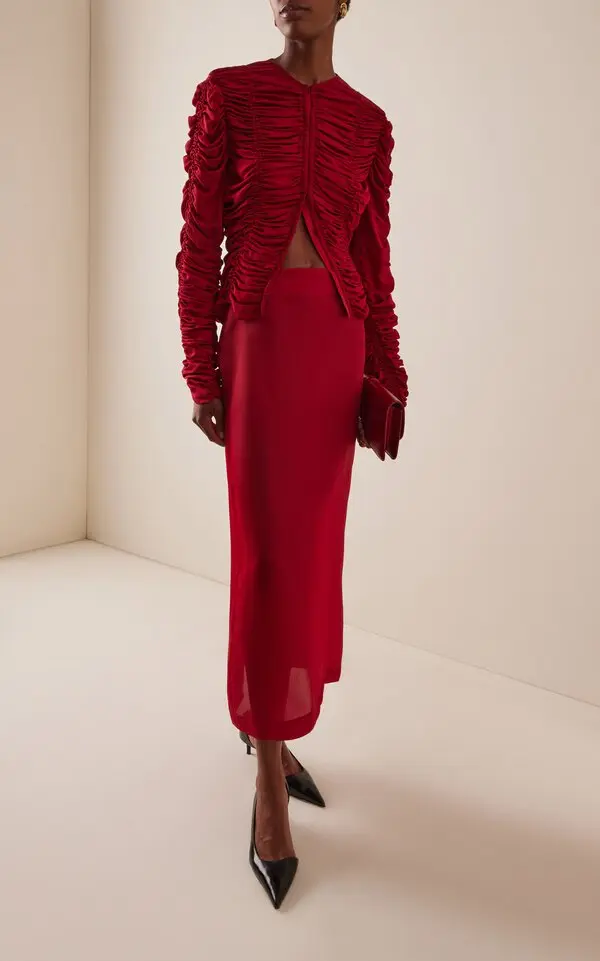 HEIRLOME Exclusive Sandrita Silk Midi Skirt