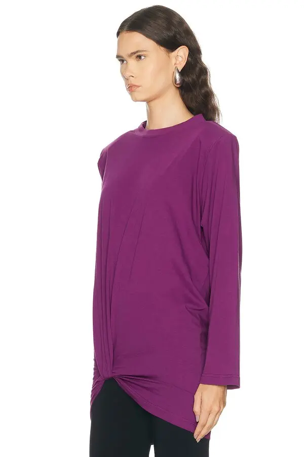 Balenciaga Tucked T-shirt In Purple