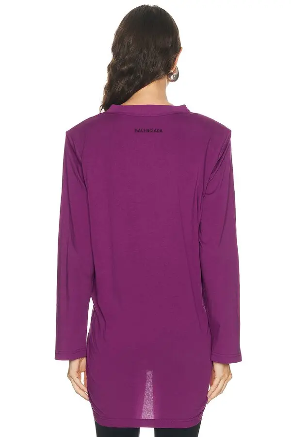 Balenciaga Tucked T-shirt In Purple