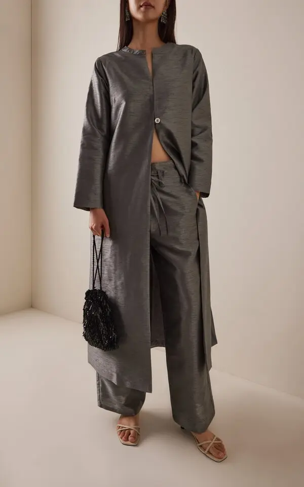 Chan Luu Exclusive Dupioni Taffeta Coat