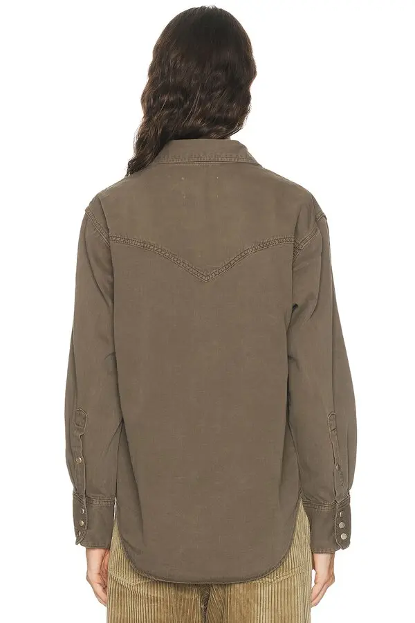 TWP Yellowstone Shirt In Taupe