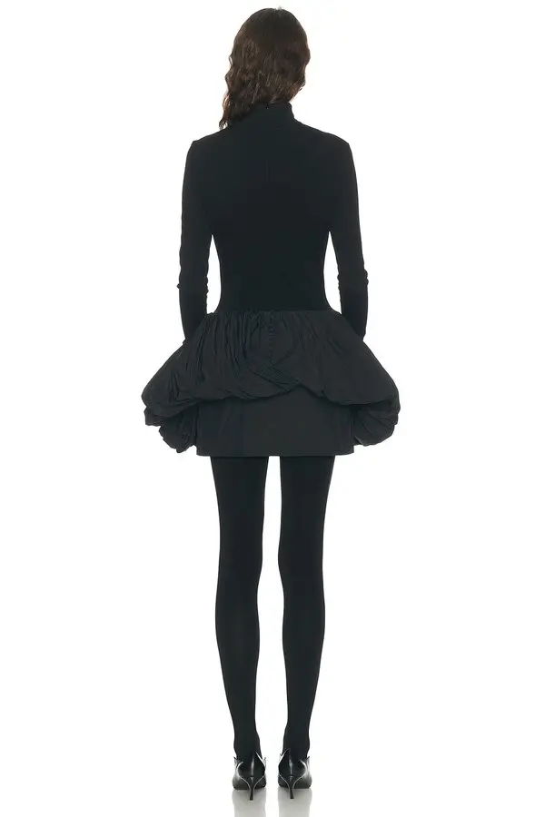 Magda Butrym Long Sleeve Turtleneck Mini Dress
