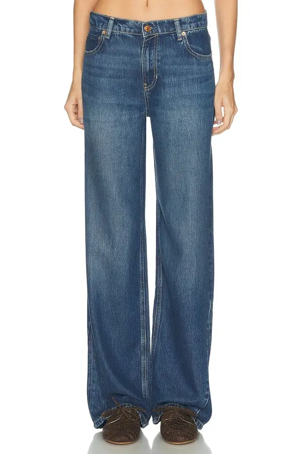 Guest In Residence Traveler Wide Leg In Blue