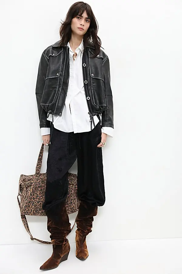 Free People We The Free Morant Bay Vegan Leather Jacket
