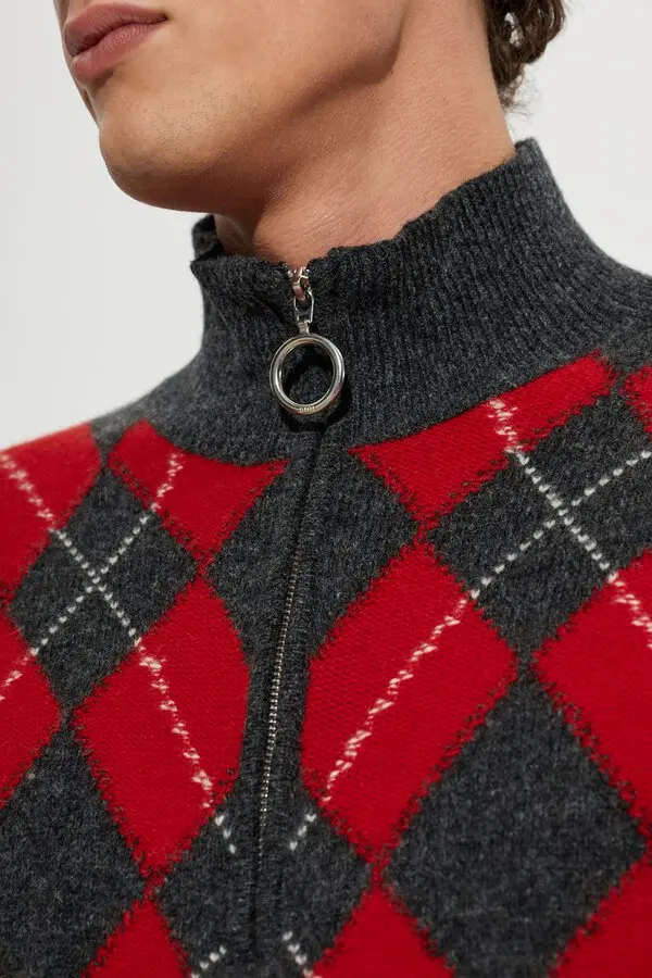 AMI Paris Long-sleeve Wool Polo