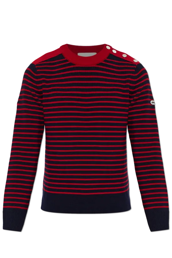AMI Paris Wool Jumper With A Crew Neck