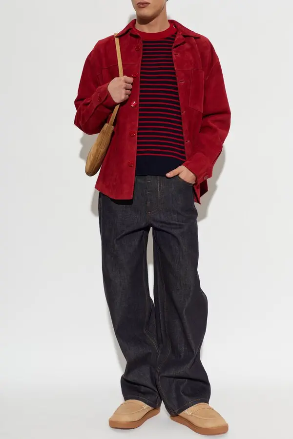 AMI Paris Wool Jumper With A Crew Neck