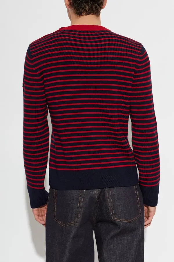 AMI Paris Wool Jumper With A Crew Neck