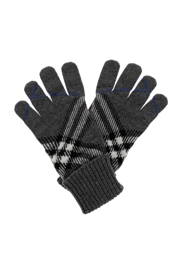 Burberry Cashmere Gloves - Grey
