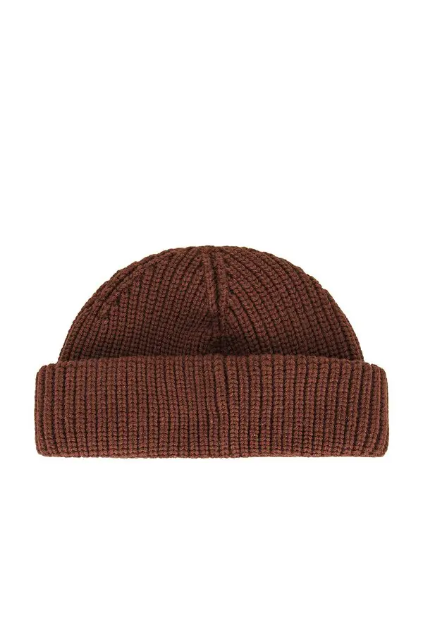 Barbour Mosely Beanie Hat In Orange - Soil