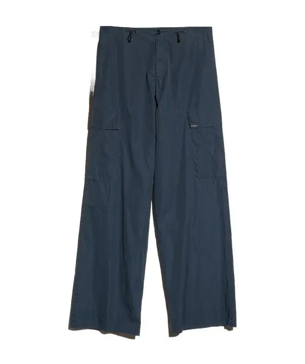 Gucci Lightweight Matt Technical Cotton Pants - Dark Gray
