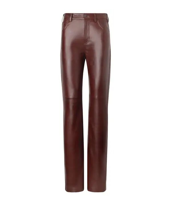 NILI LOTAN High-waisted Straight-leg Casual Trousers