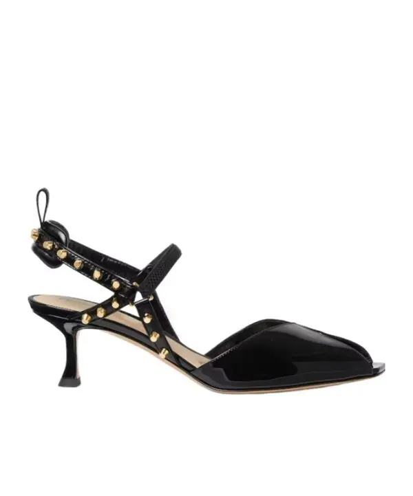 Fendi Patent Leather Medium-heeled Sandals