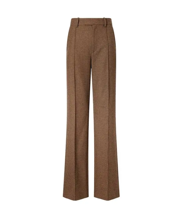 NILI LOTAN Plaid Casual Trousers
