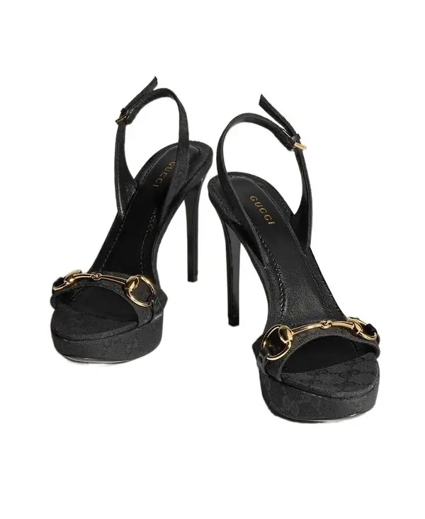 Gucci Donna Platform Sandal - Black