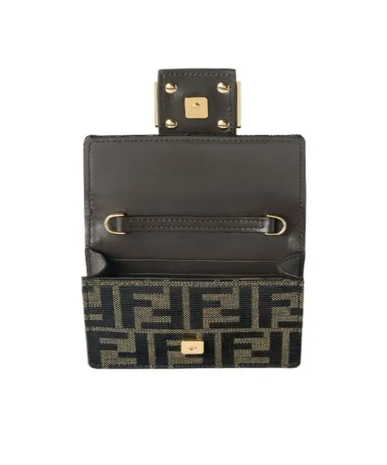 Fendi Tube Card Case With Chain