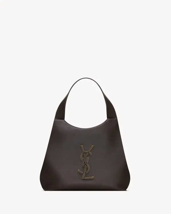Saint Laurent Icare Medium In Smooth Leather - Chocolate