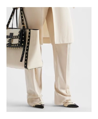 Fendi Colibrì Brogues High-heeled Parchment And Leather Slingbacks