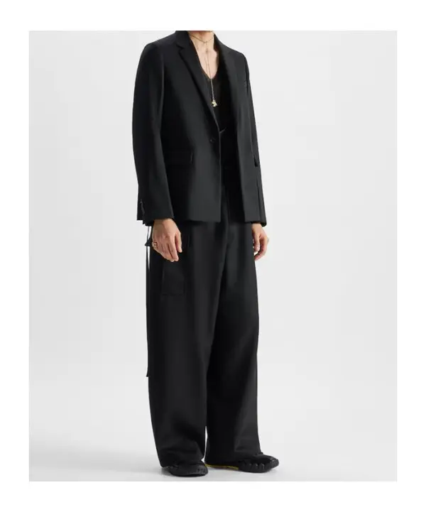 Fendi Grain De Poudre Wool Trousers