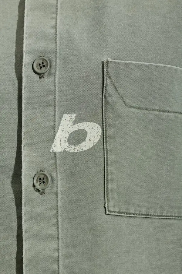 MISBHV Long-sleeved Button-down Denim Shirt