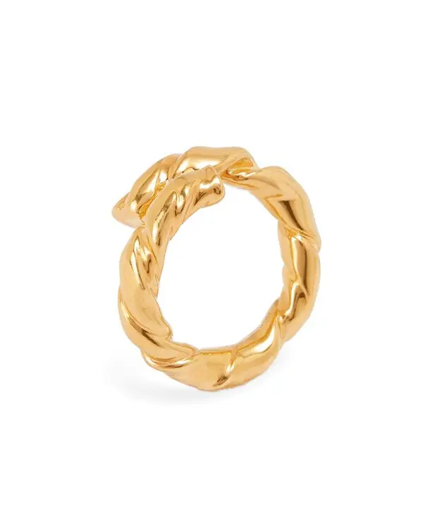 Loewe Nappa Twist Ring In Sterling Silver