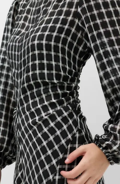 M&s Check Midi Dress