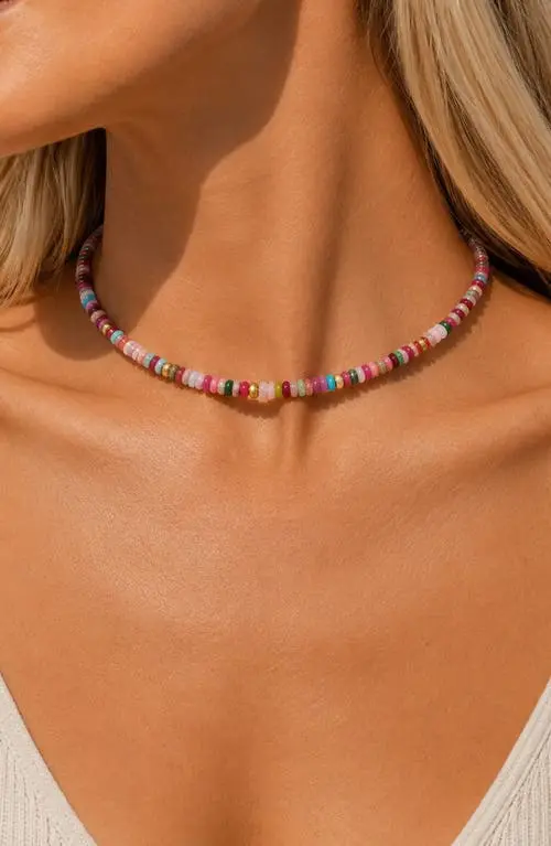 NIALAYA JEWELRY Tourmaline Beaded Choker