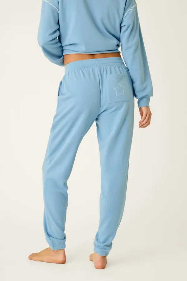 PJ Salvage Howdy Holidays Blue Joggers