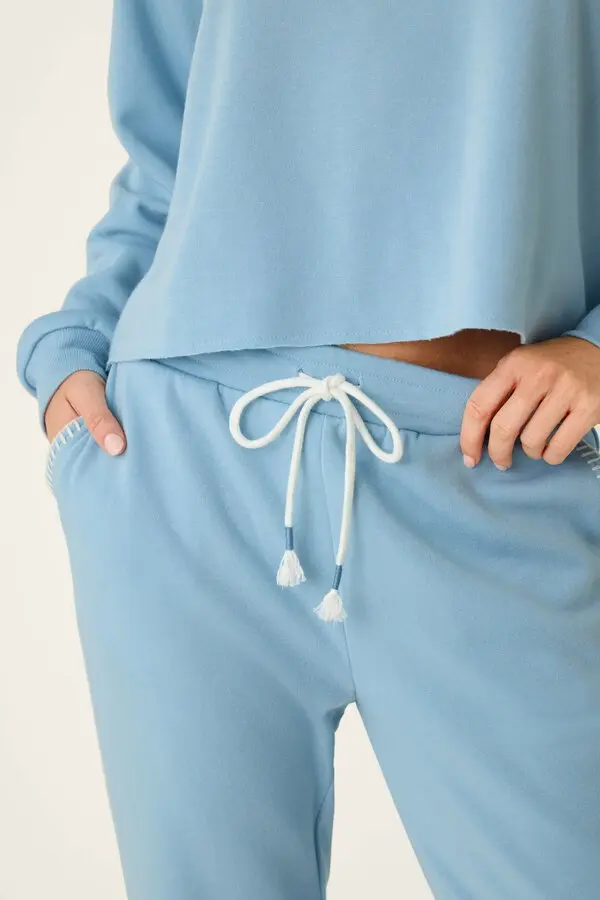 PJ Salvage Howdy Holidays Blue Joggers
