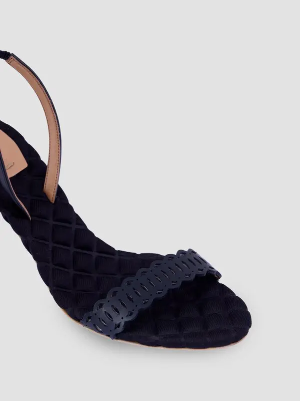 Aera Claudia 70mm Slingback Sandals - Black